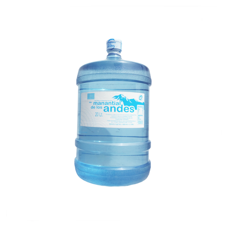 AGUA MINERAL MANANTIAL DE LOS ANDES 20 LITROS CON ENVASE – PLUS MARKET PERU